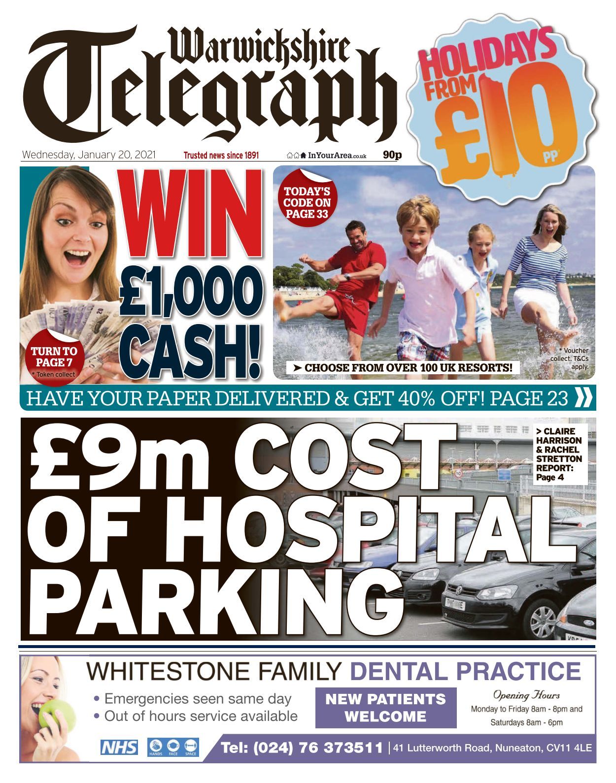 Warwickshire Telegraph - 2021-01-20
