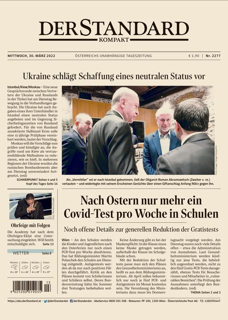 DER STANDARD Kompakt - 2022-03-30