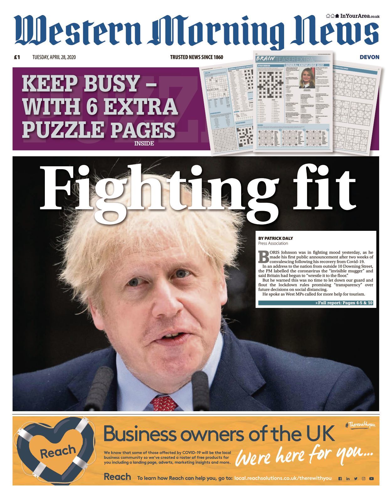 Western Morning News Devon - 2020-04-28