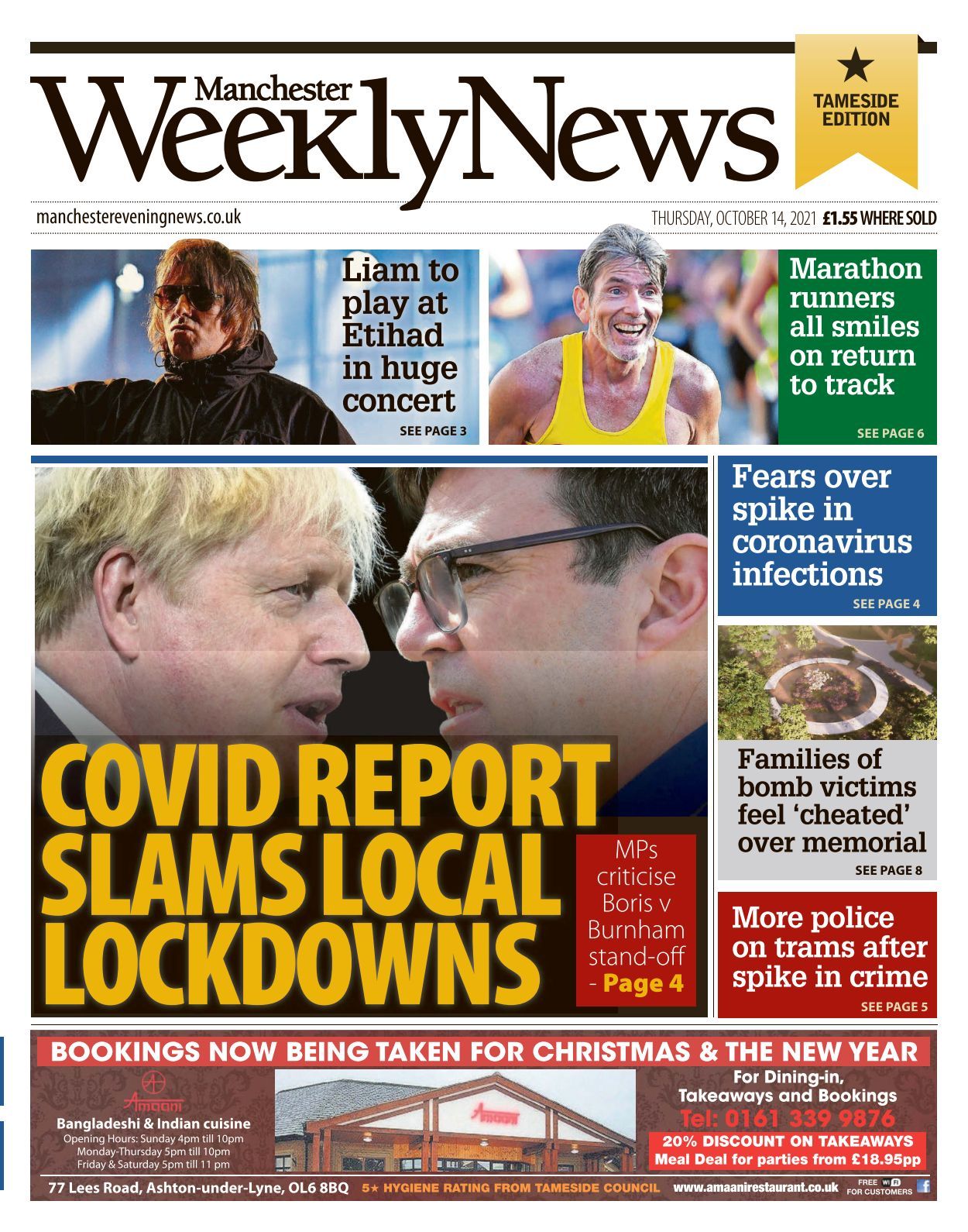 Manchester Weekly News Tameside & Oldham - 2021-10-14