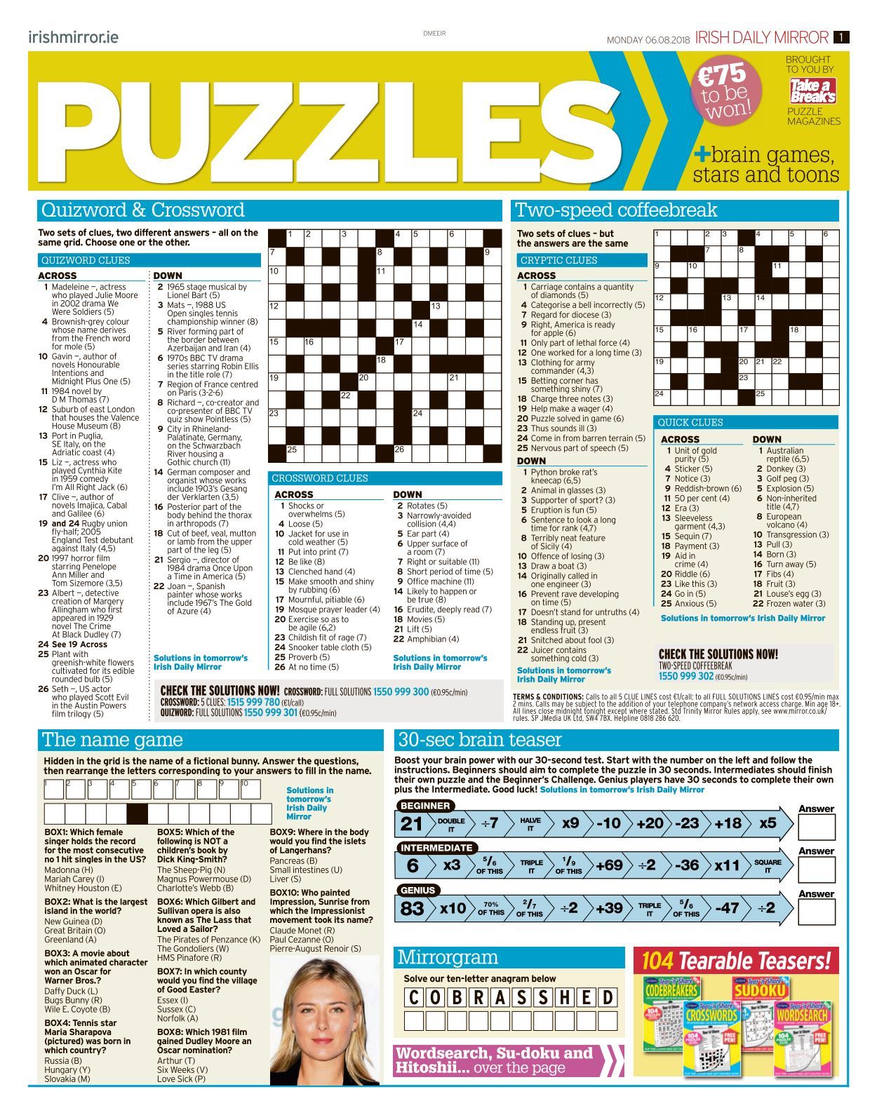 Irish Daily Mirror - 2018-08-06