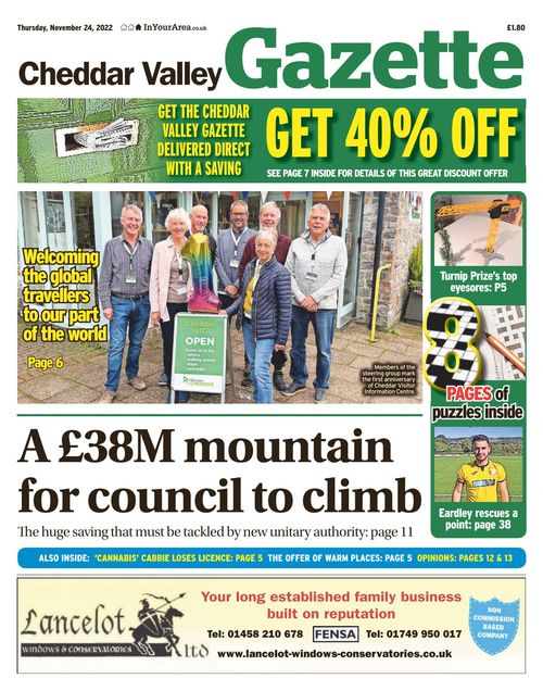 All the latest news and information from the Cheddar Valley.
