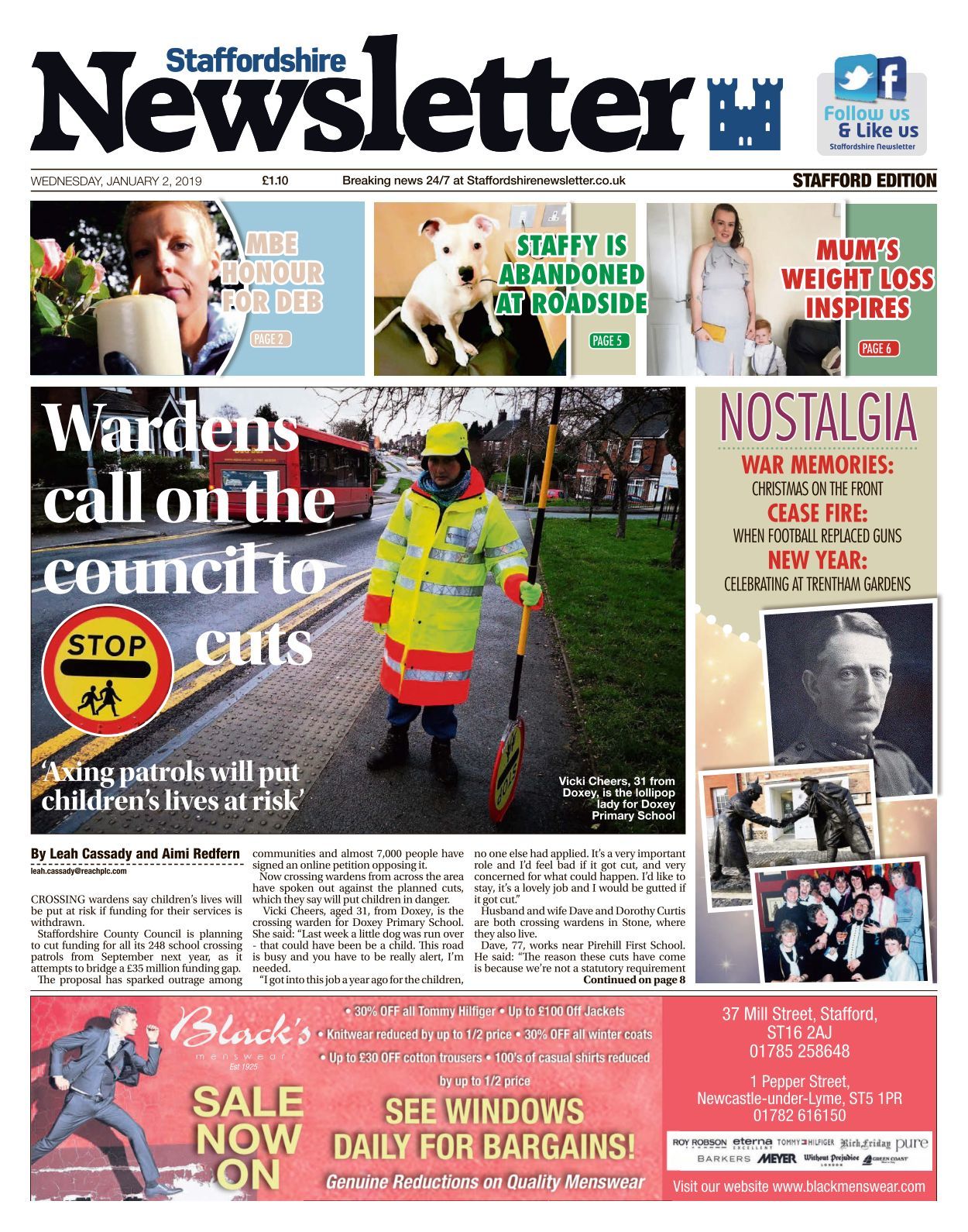 Staffordshire Newsletter - 2019-01-02