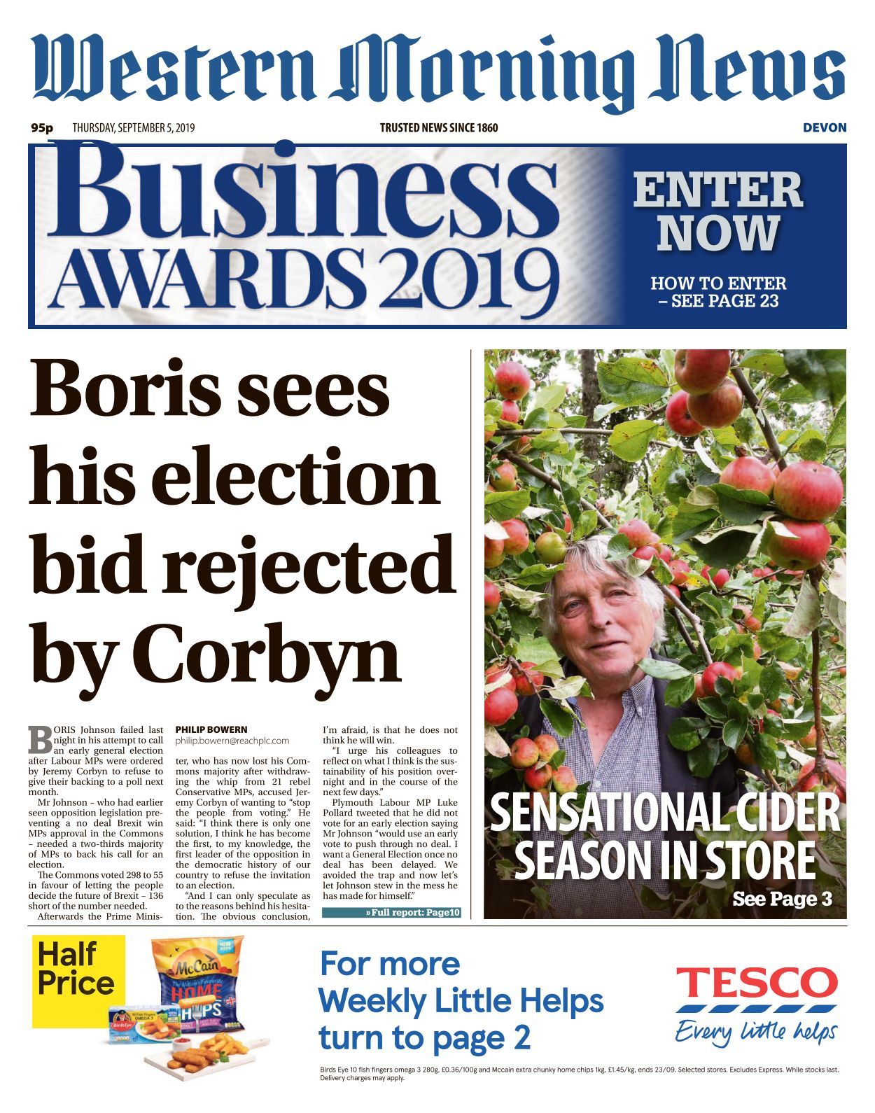 Western Morning News Devon - 2019-09-05
