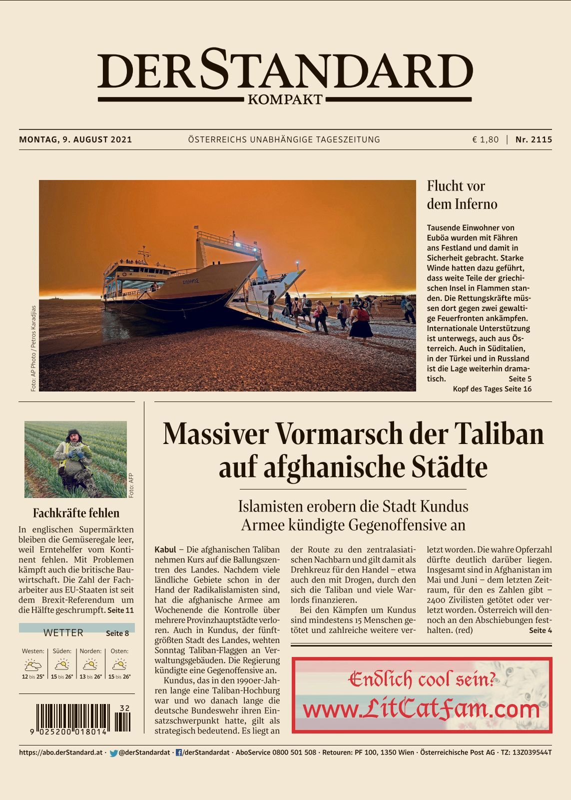 DER STANDARD Kompakt - 2021-08-09
