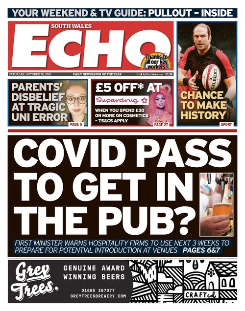 South Wales Echo - 2021-10-30