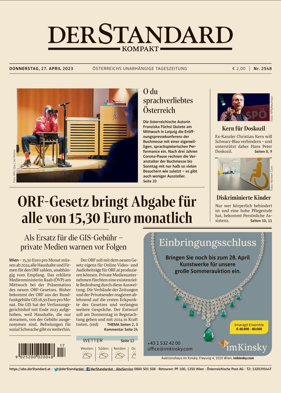 DER STANDARD Kompakt - 2023-04-27
