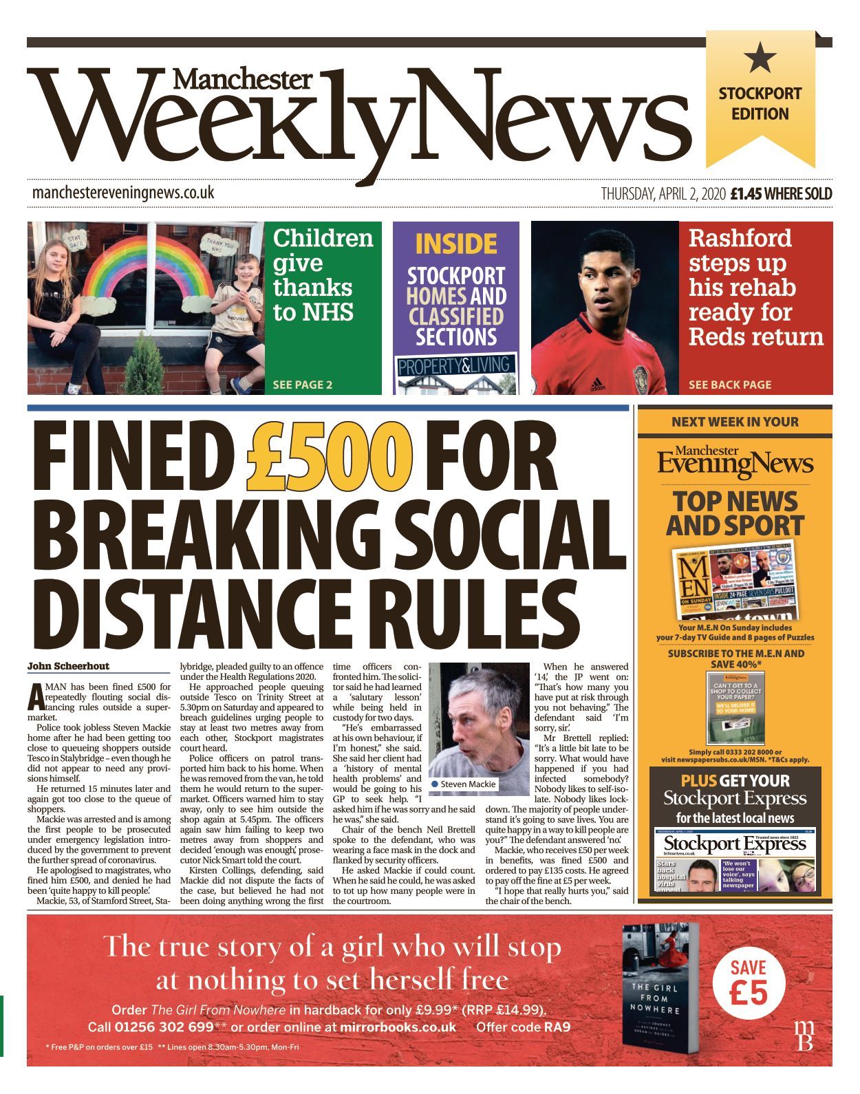 Manchester Weekly News Stockport - 2020-04-02