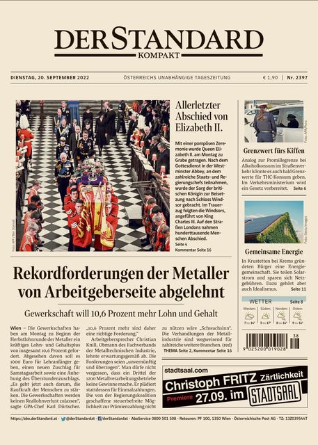 DER STANDARD Kompakt - 2022-09-20