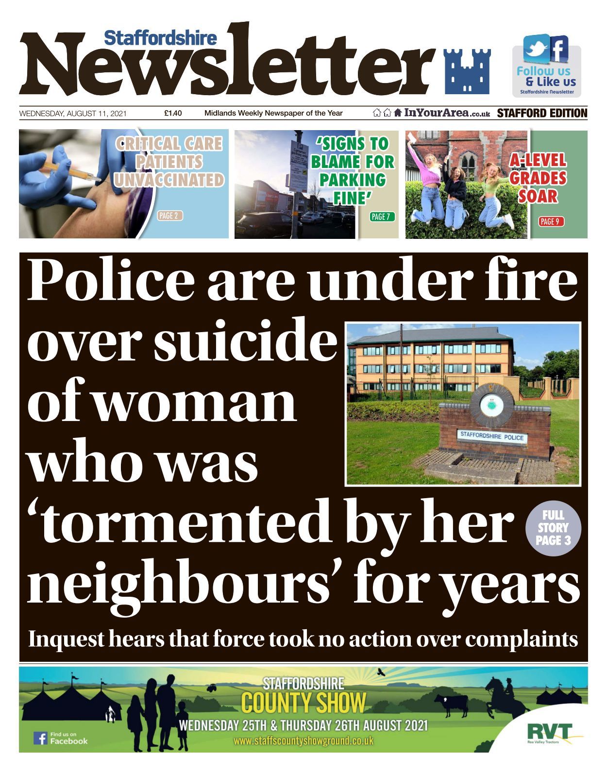 Staffordshire Newsletter - 2021-08-11