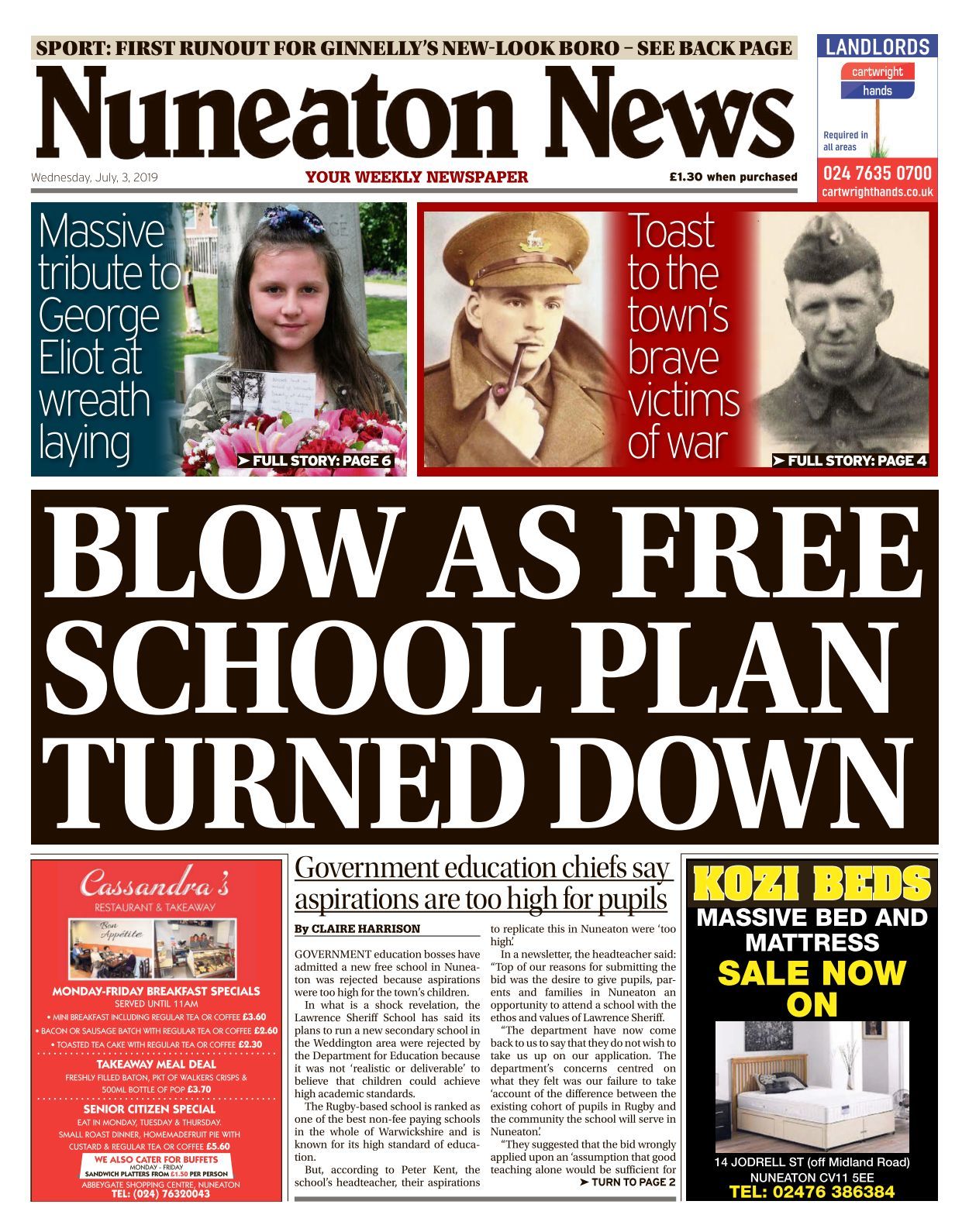 Nuneaton News - 2019-07-03