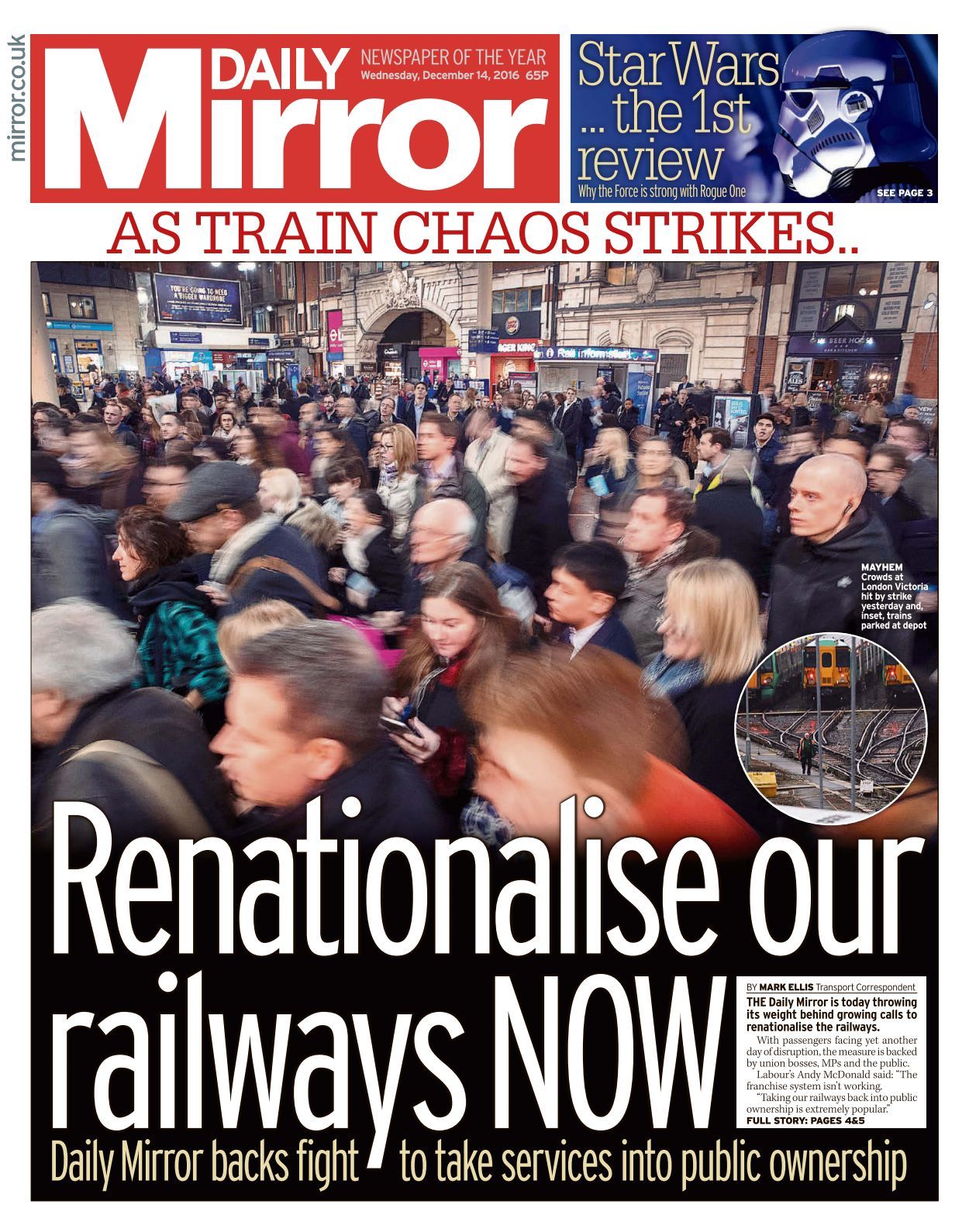 Daily Mirror - 2016-12-14