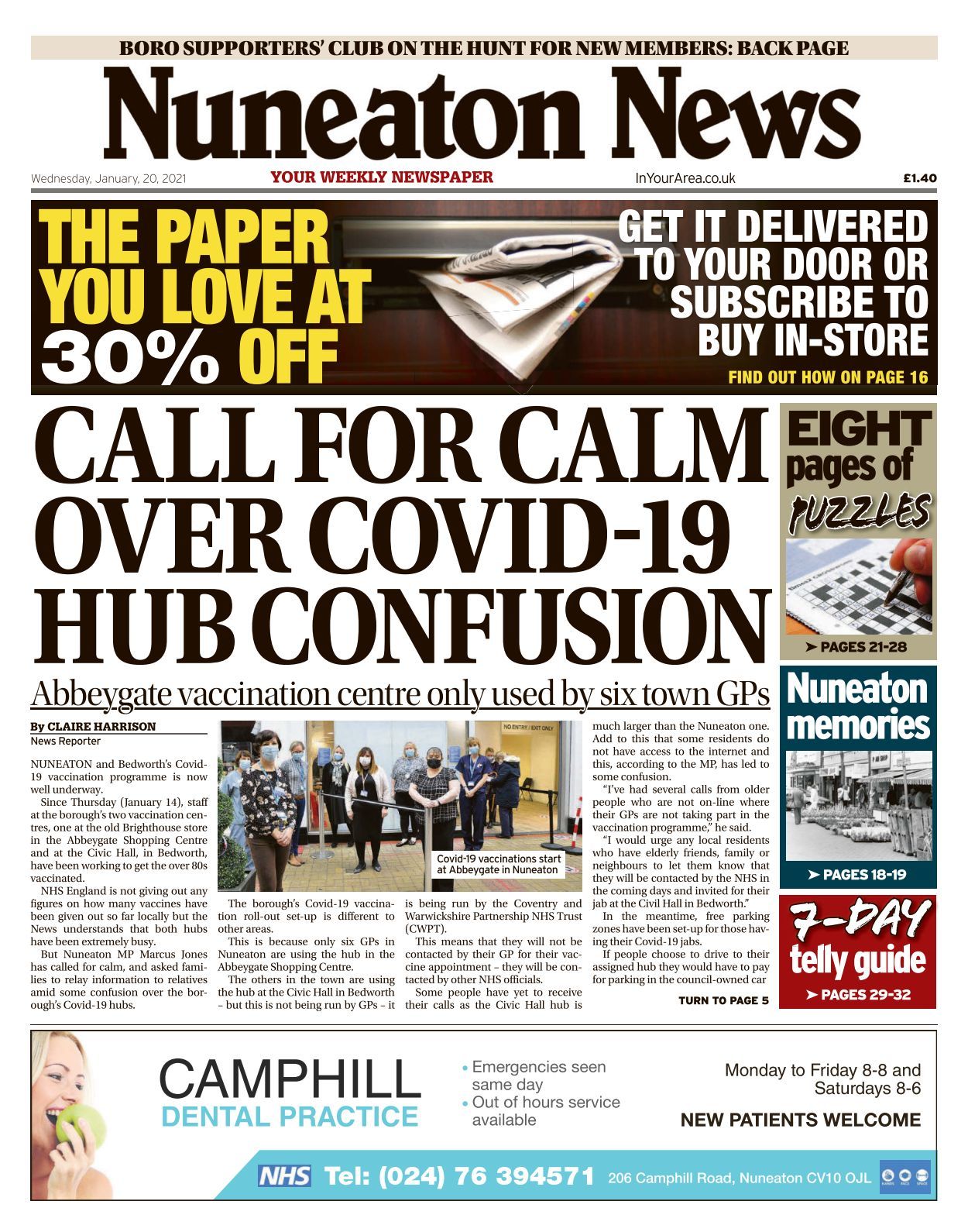 Nuneaton News - 2021-01-20