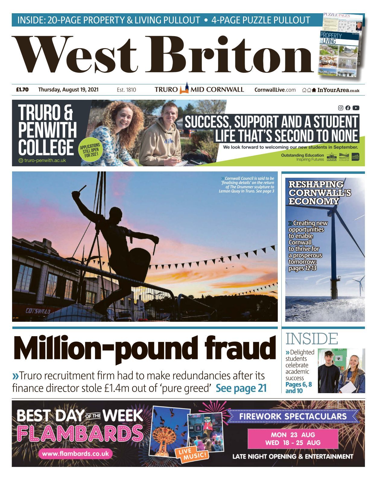West Briton Truro - 2021-08-19