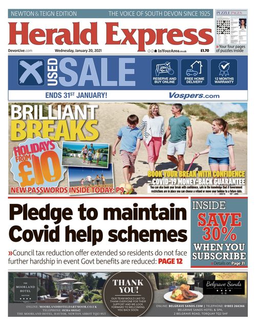 Herald Express Newton Abbot - 2021-01-20