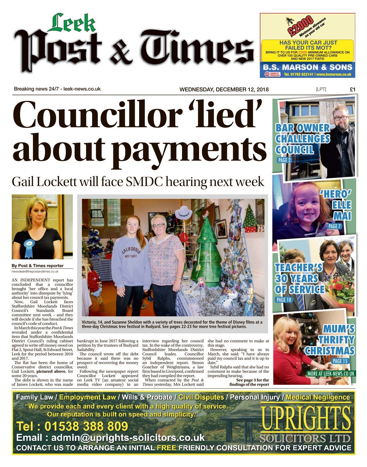 Leek Post And Times - 2018-12-12