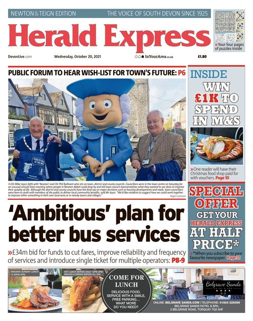 Herald Express Newton Abbot - 2021-10-20