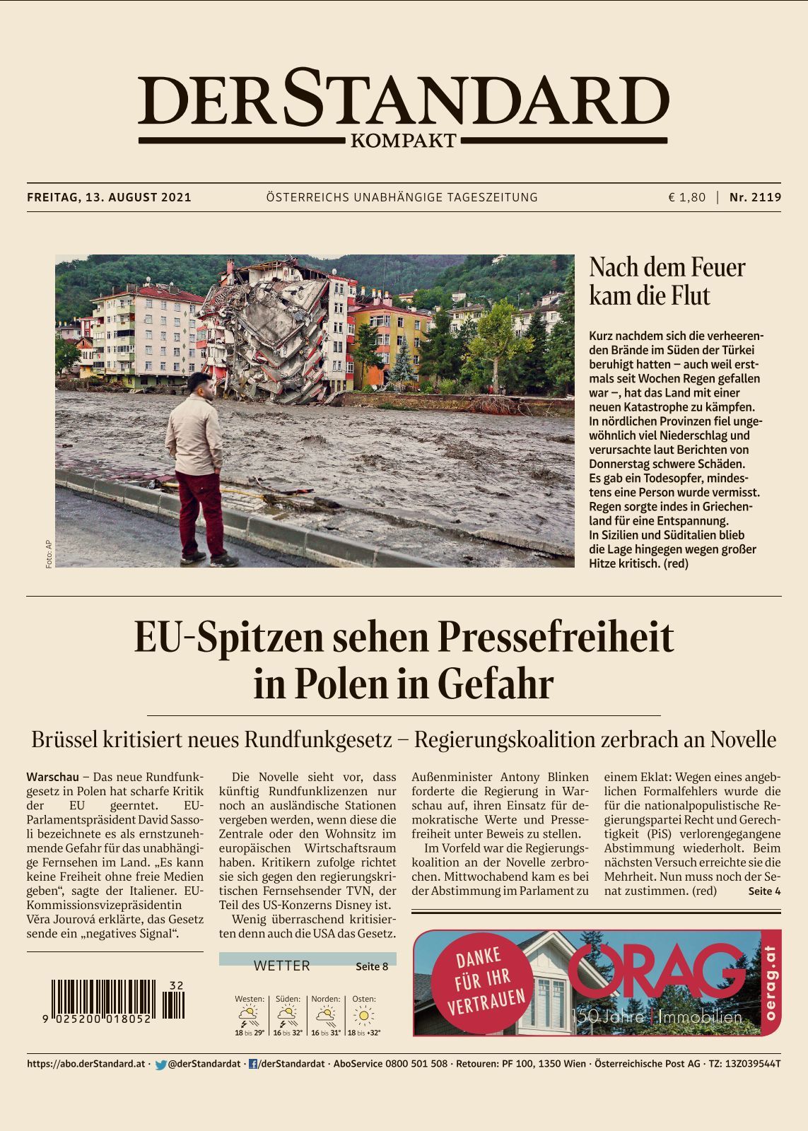DER STANDARD Kompakt - 2021-08-13