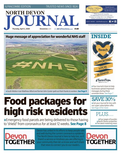 North Devon Journal Ilfracombe - 2020-04-02