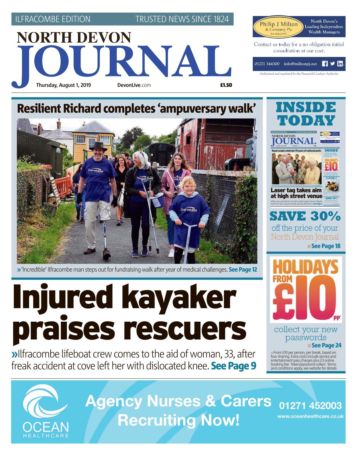 North Devon Journal Ilfracombe - 2019-08-01