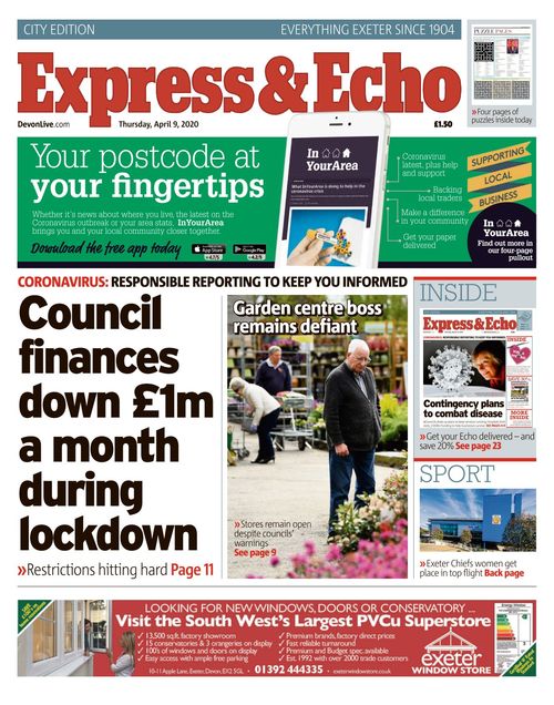 Exeter Express And Echo - 2020-04-09