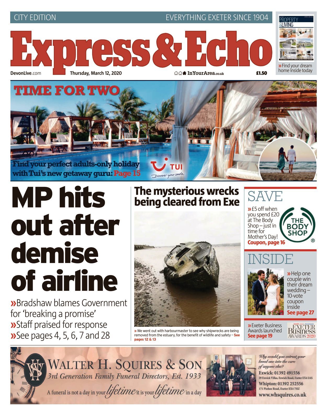 Exeter Express And Echo - 2020-03-12