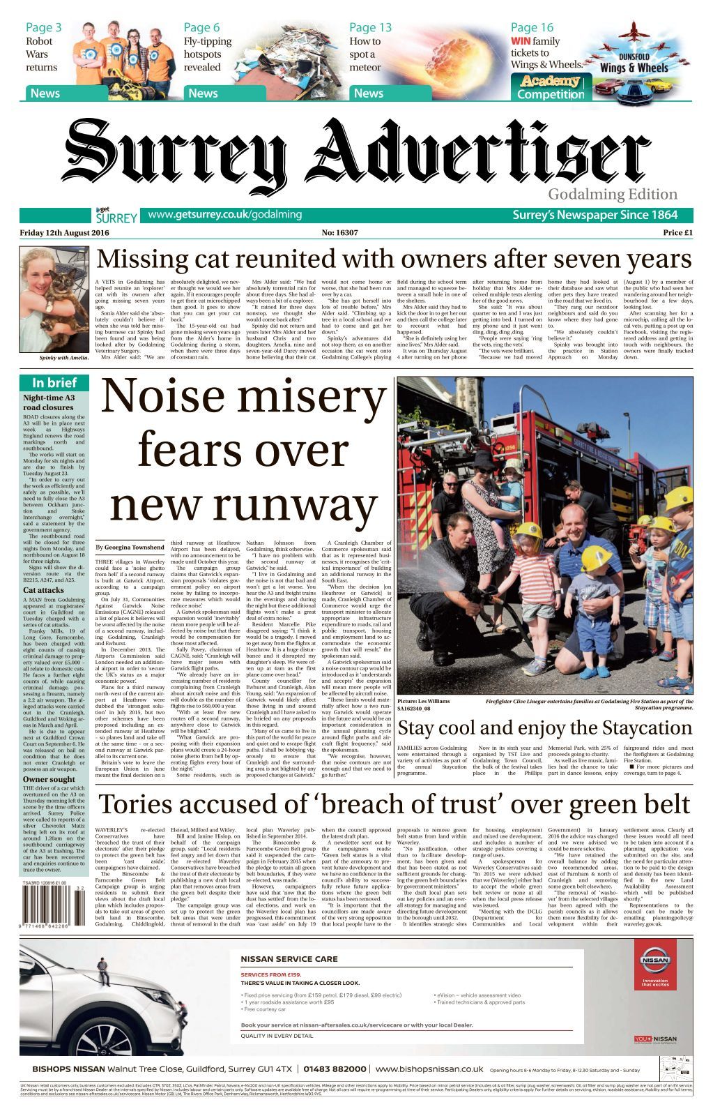 Surrey Advertiser Godalming - 2016-08-12