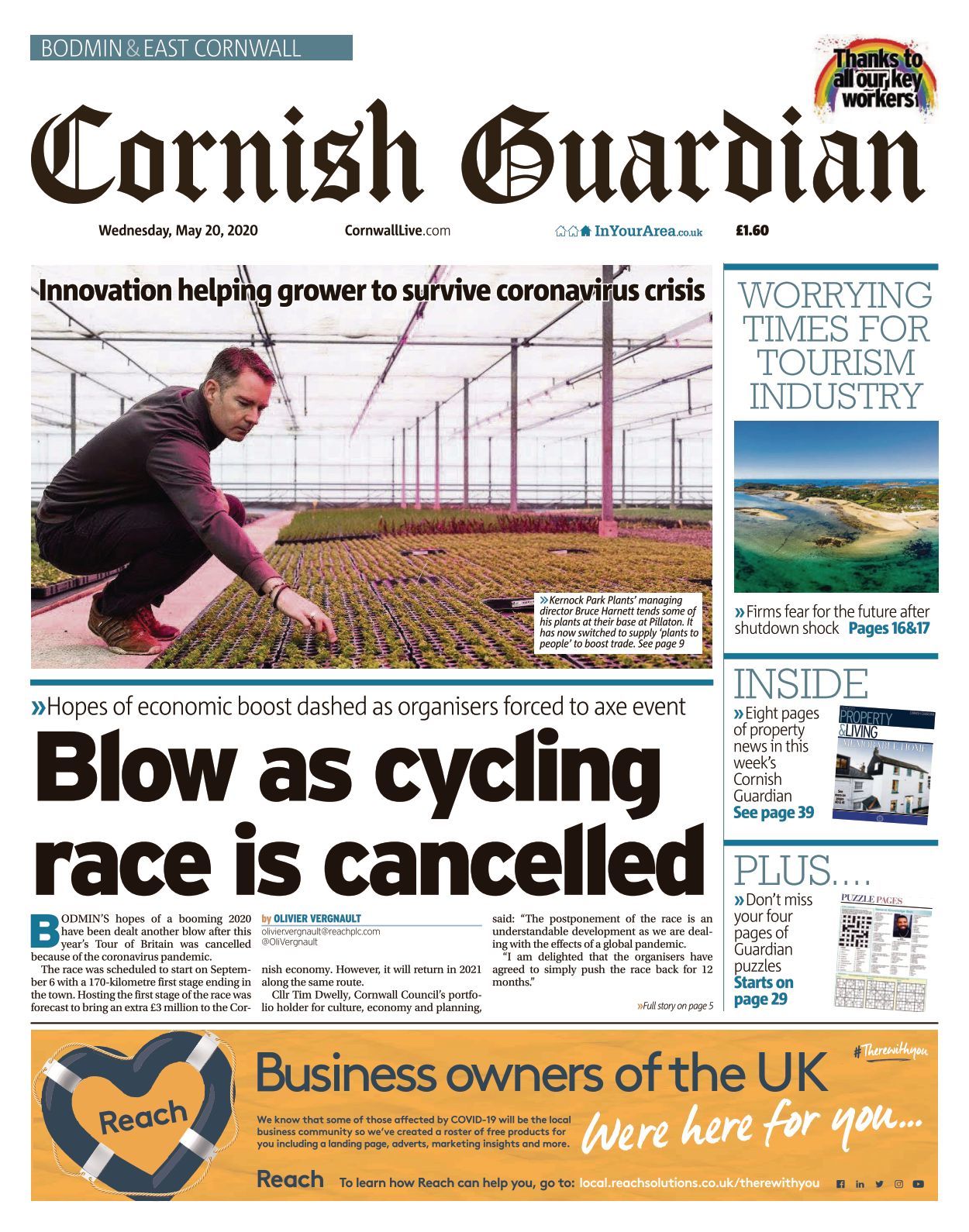 Cornish Guardian Bodmin - 2020-05-20