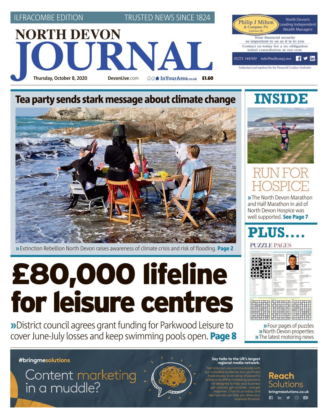 North Devon Journal Ilfracombe - 2020-10-08