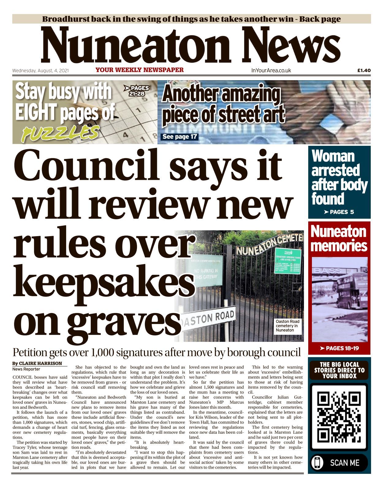 Nuneaton News - 2021-08-04