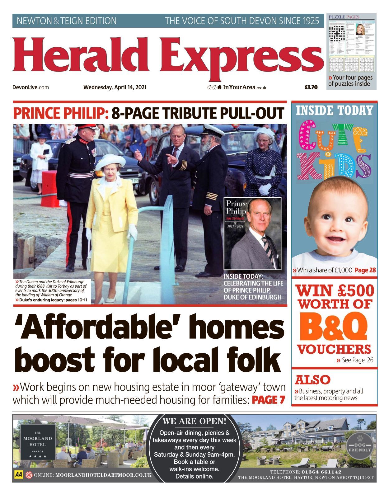 Herald Express Newton Abbot - 2021-04-14