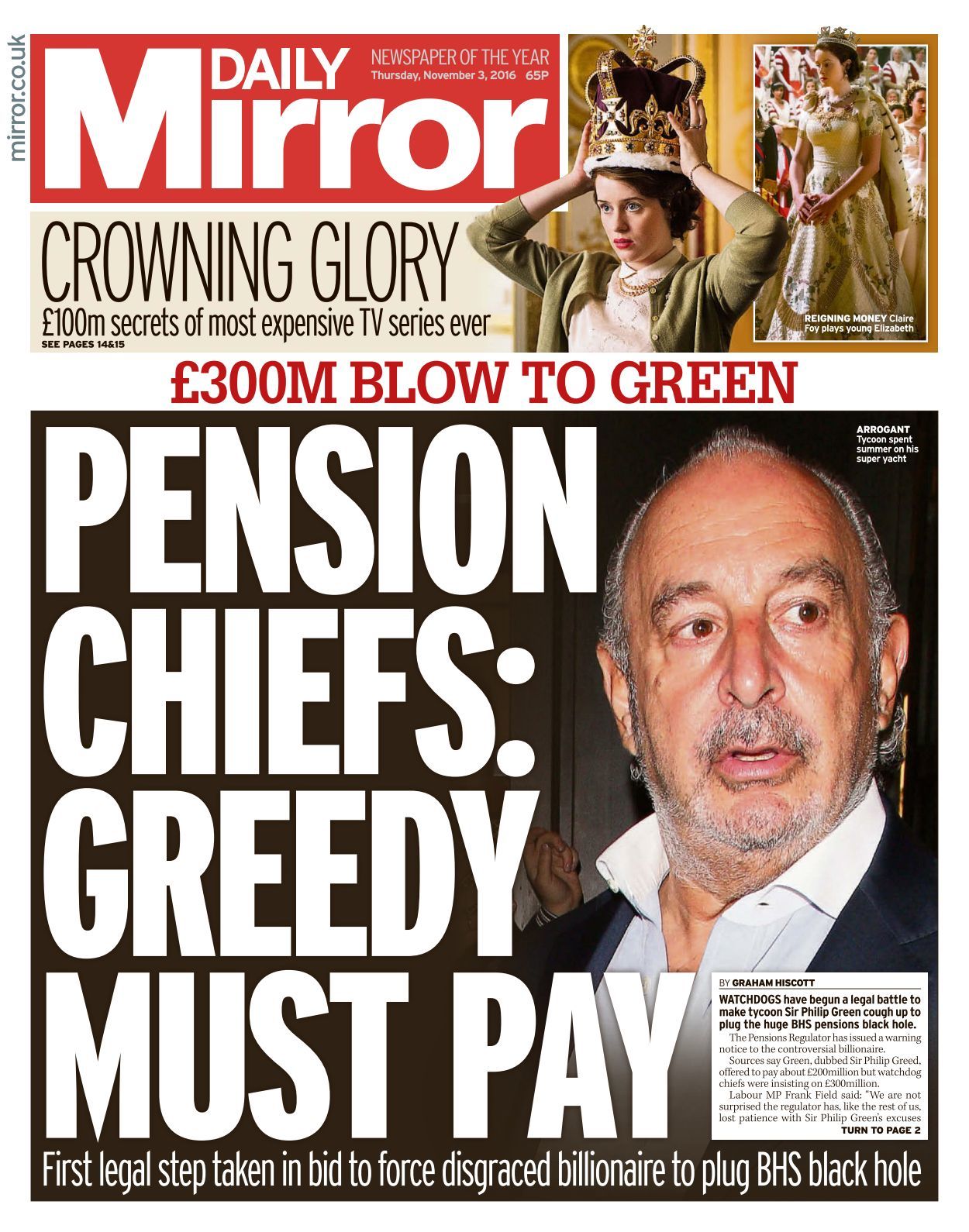 Daily Mirror - 2016-11-03