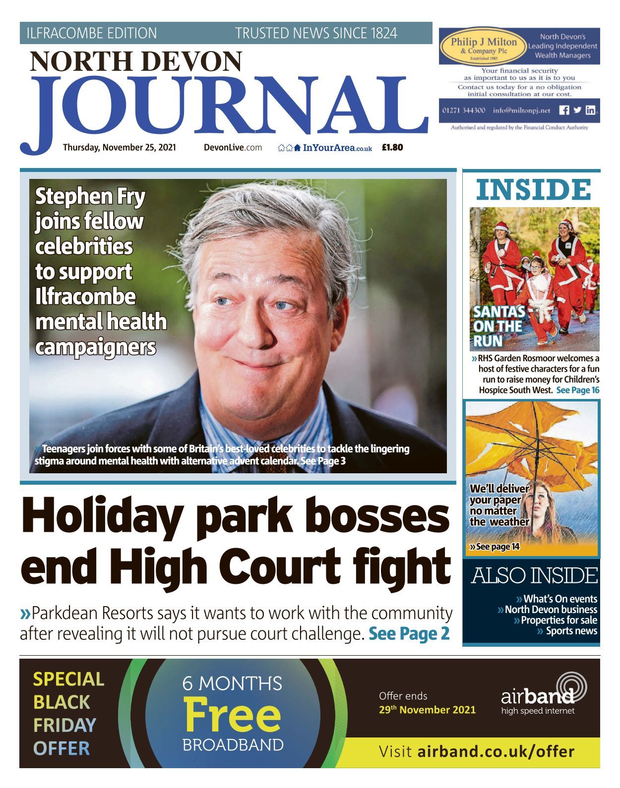 North Devon Journal Ilfracombe - 2021-11-25