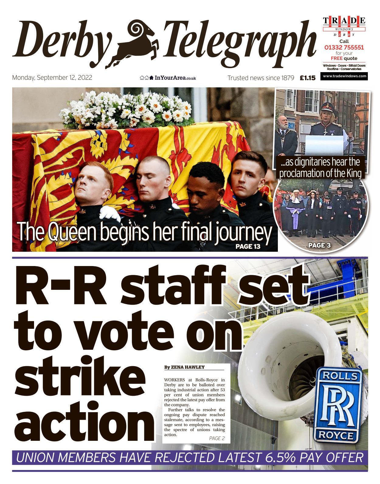 Derby Telegraph - 2022-09-12