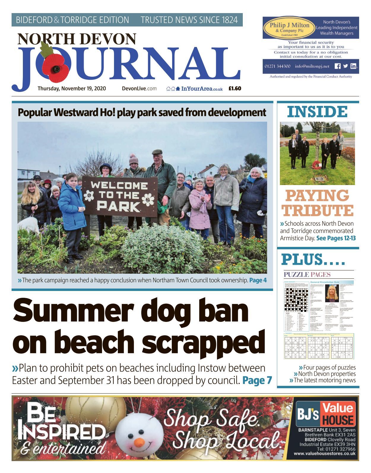 North Devon Journal Bideford - 2020-11-19