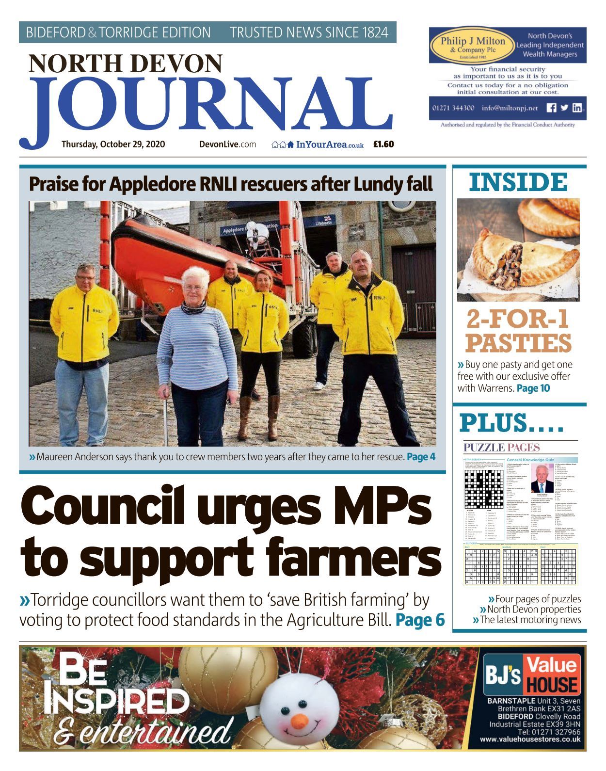 North Devon Journal Bideford - 2020-10-29