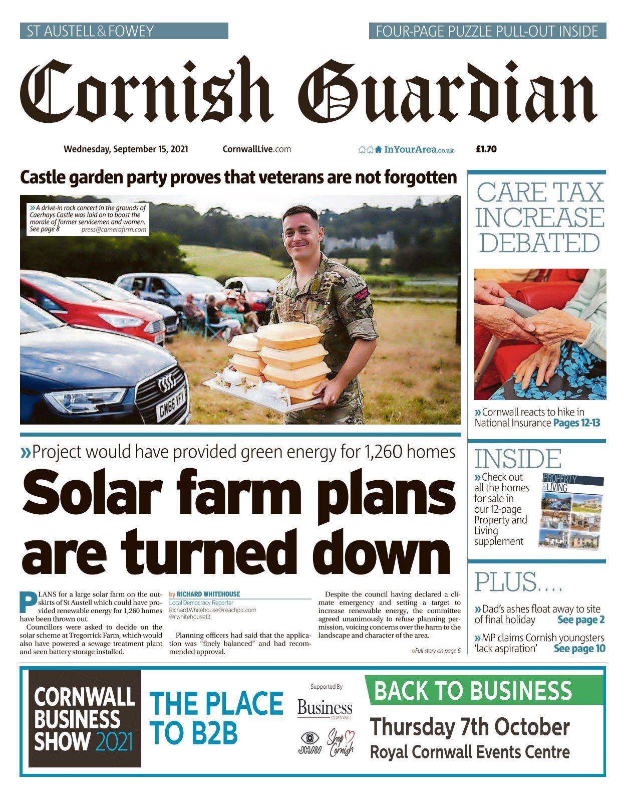 Cornish Guardian St Austell - 2021-09-15