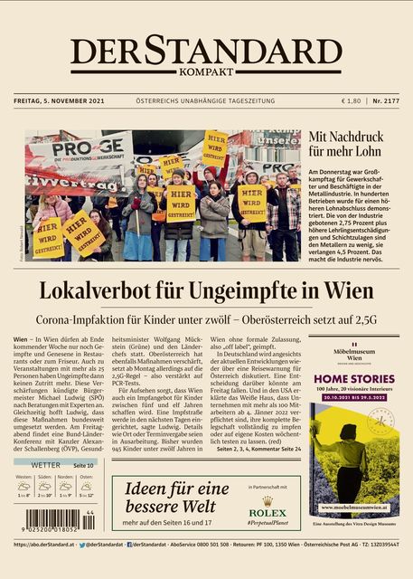 DER STANDARD Kompakt - 2021-11-05