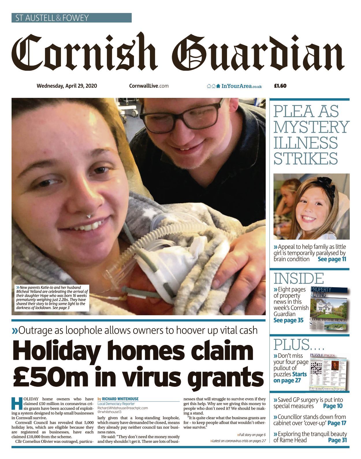 Cornish Guardian St Austell - 2020-04-29