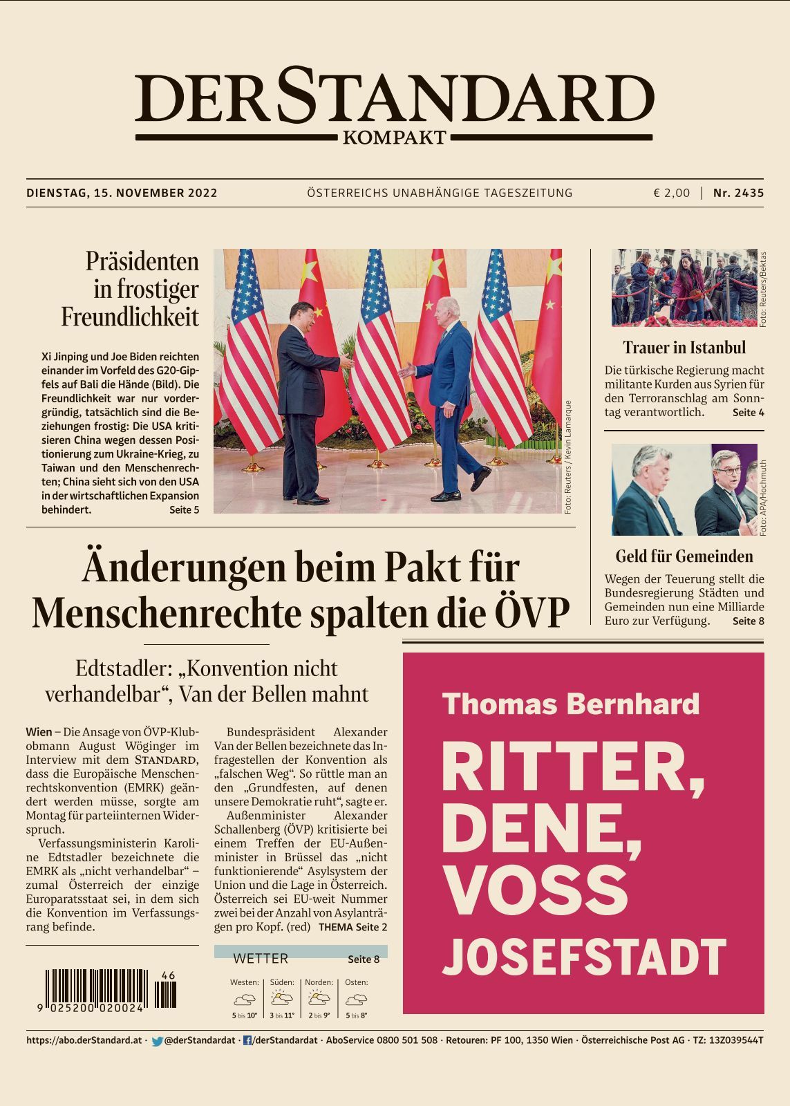 DER STANDARD Kompakt - 2022-11-15