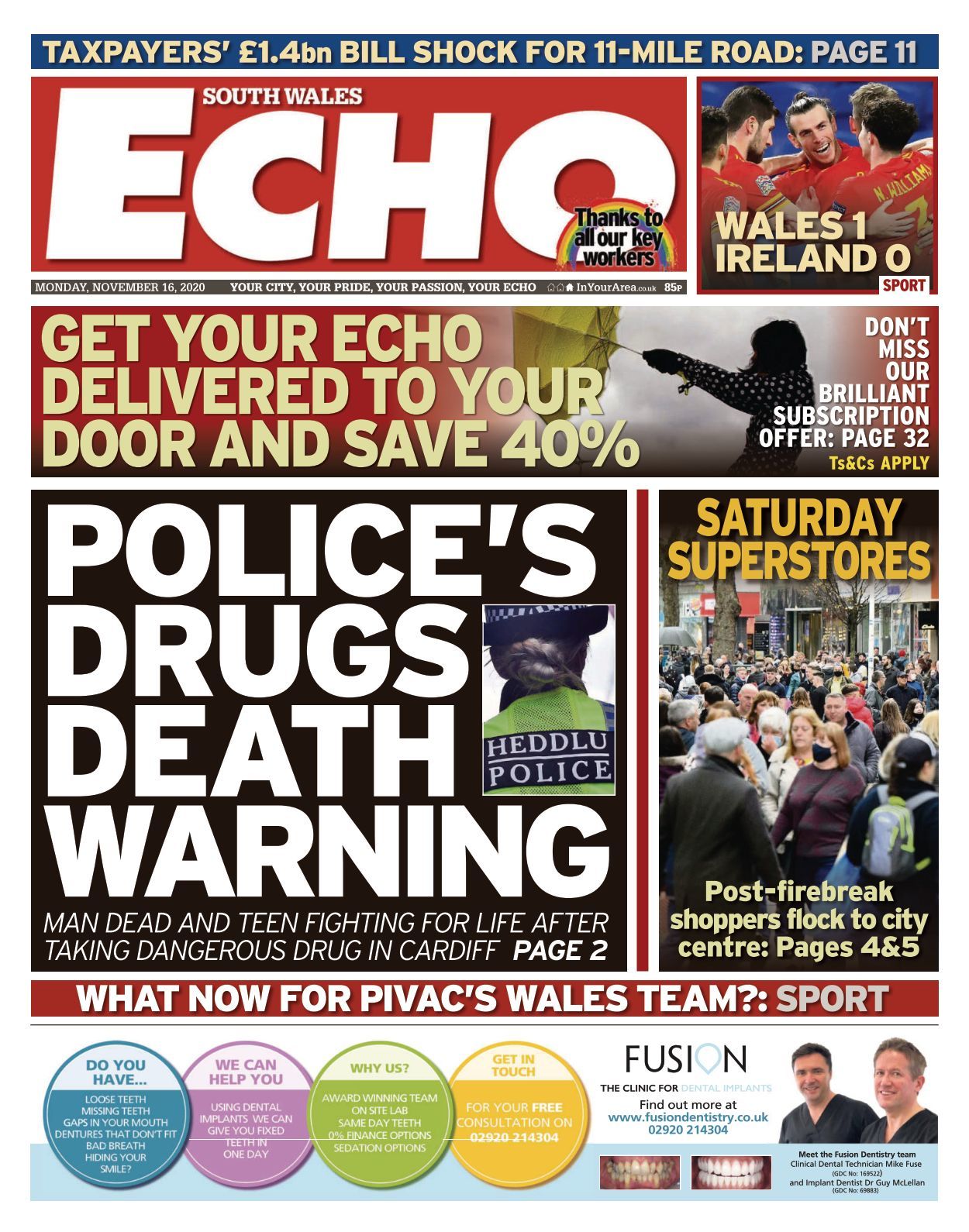 South Wales Echo - 2020-11-16