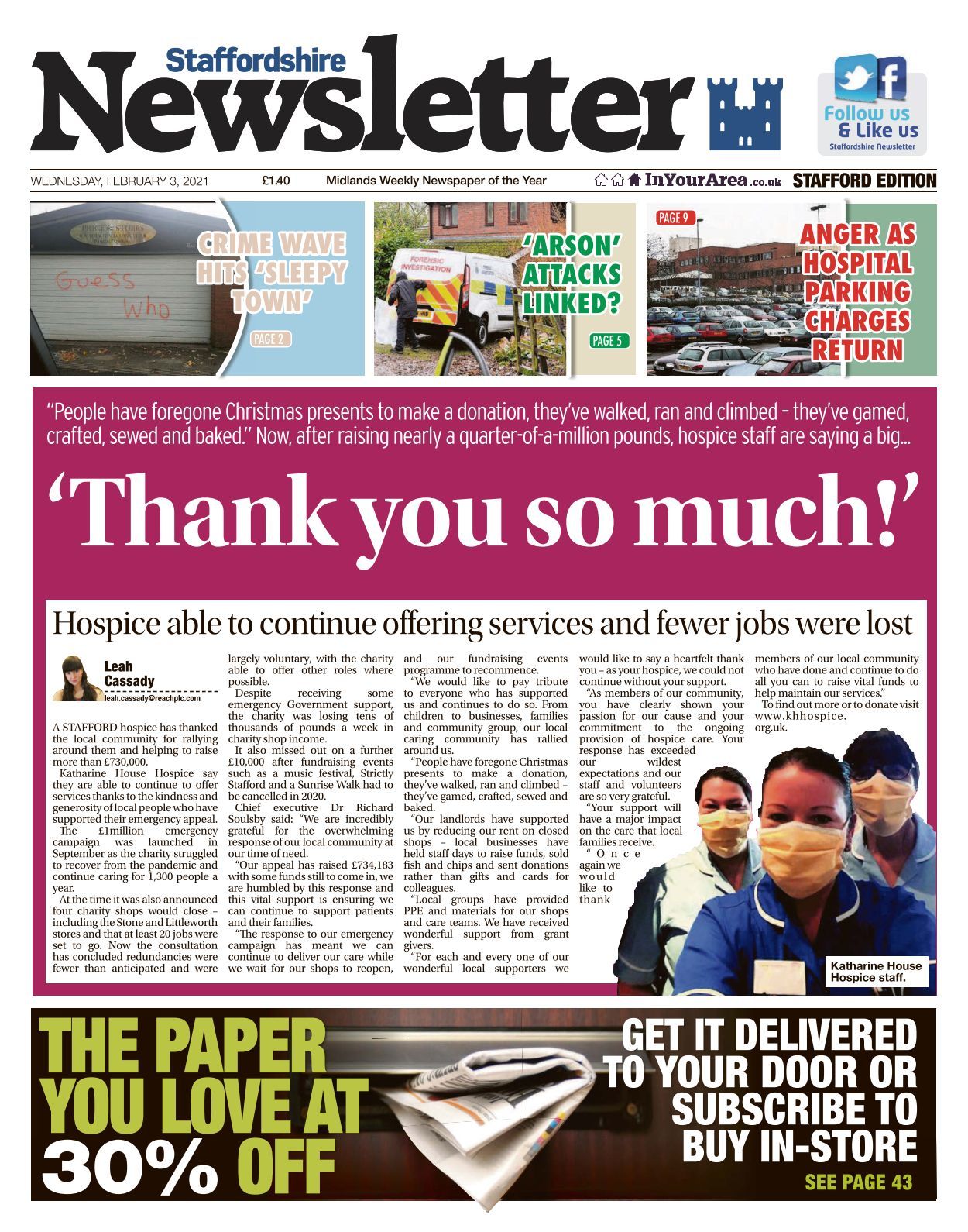 Staffordshire Newsletter - 2021-02-03