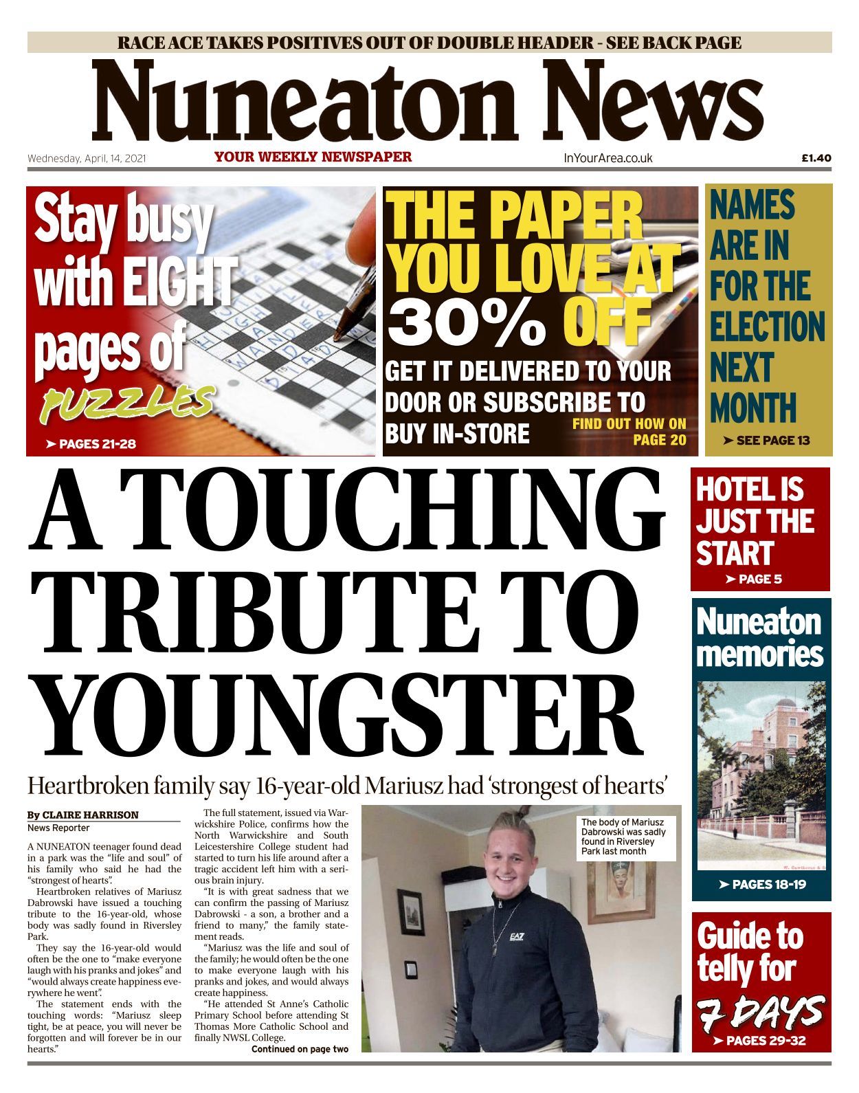 Nuneaton News - 2021-04-14