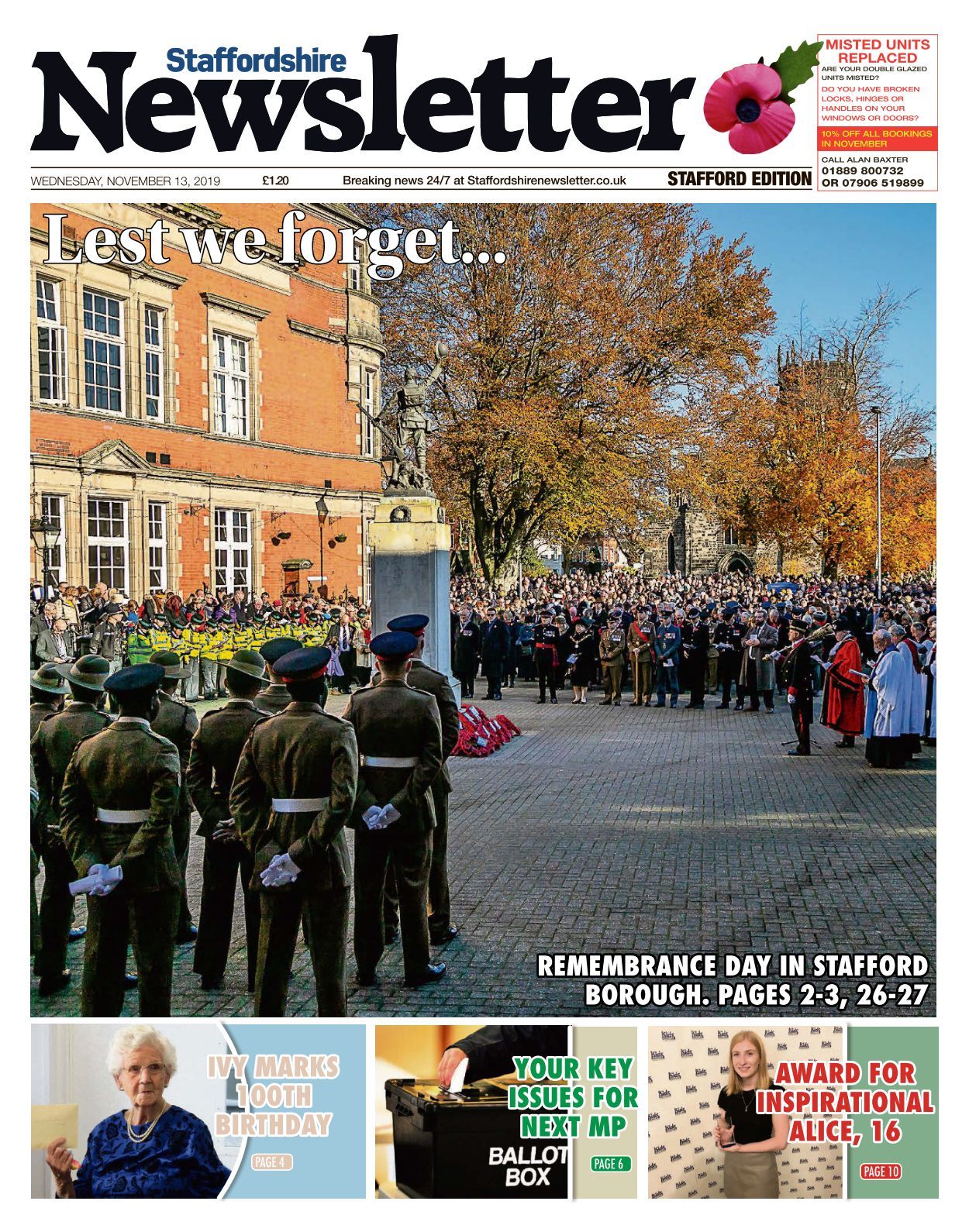 Staffordshire Newsletter - 2019-11-13