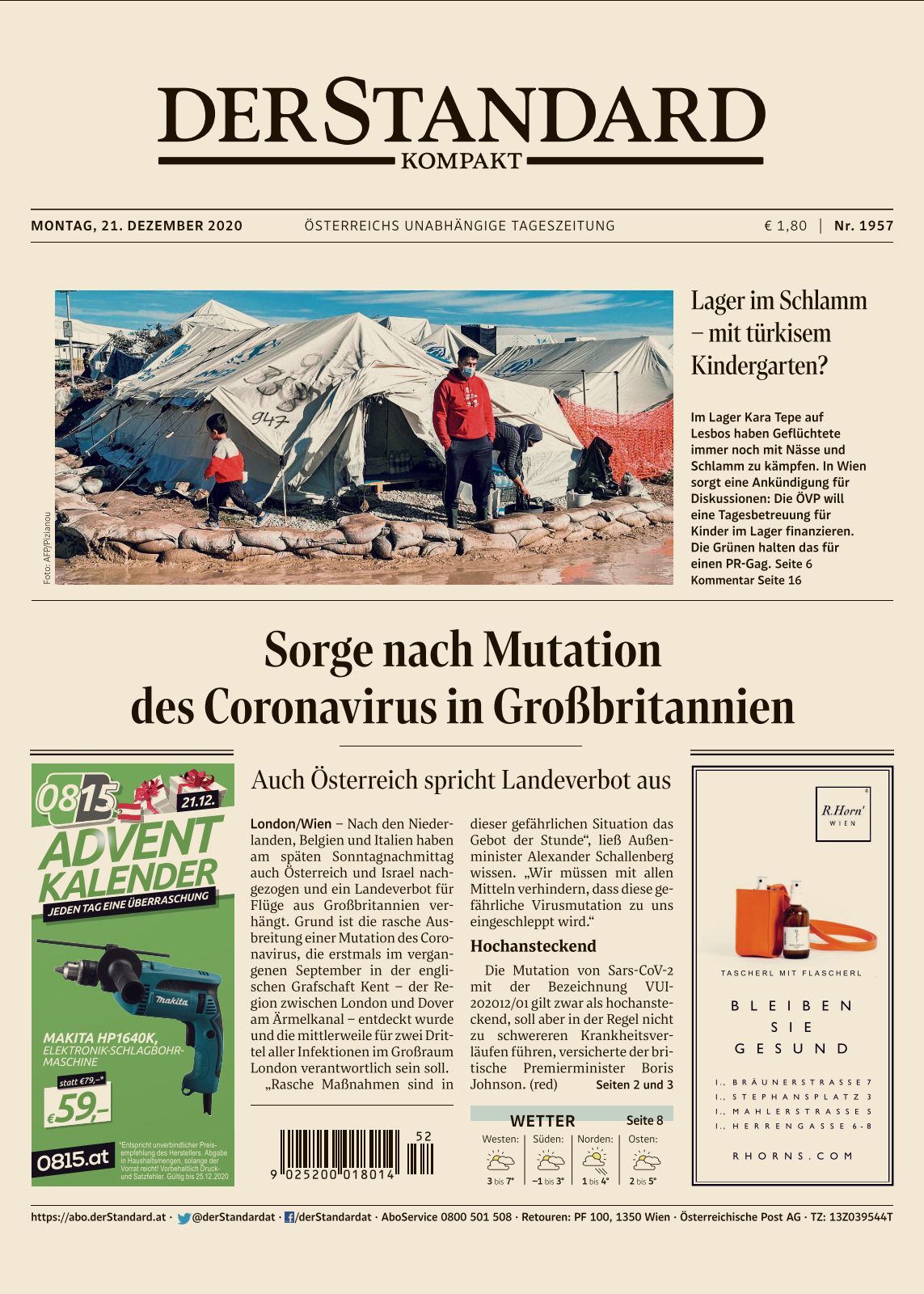 DER STANDARD Kompakt - 2020-12-21