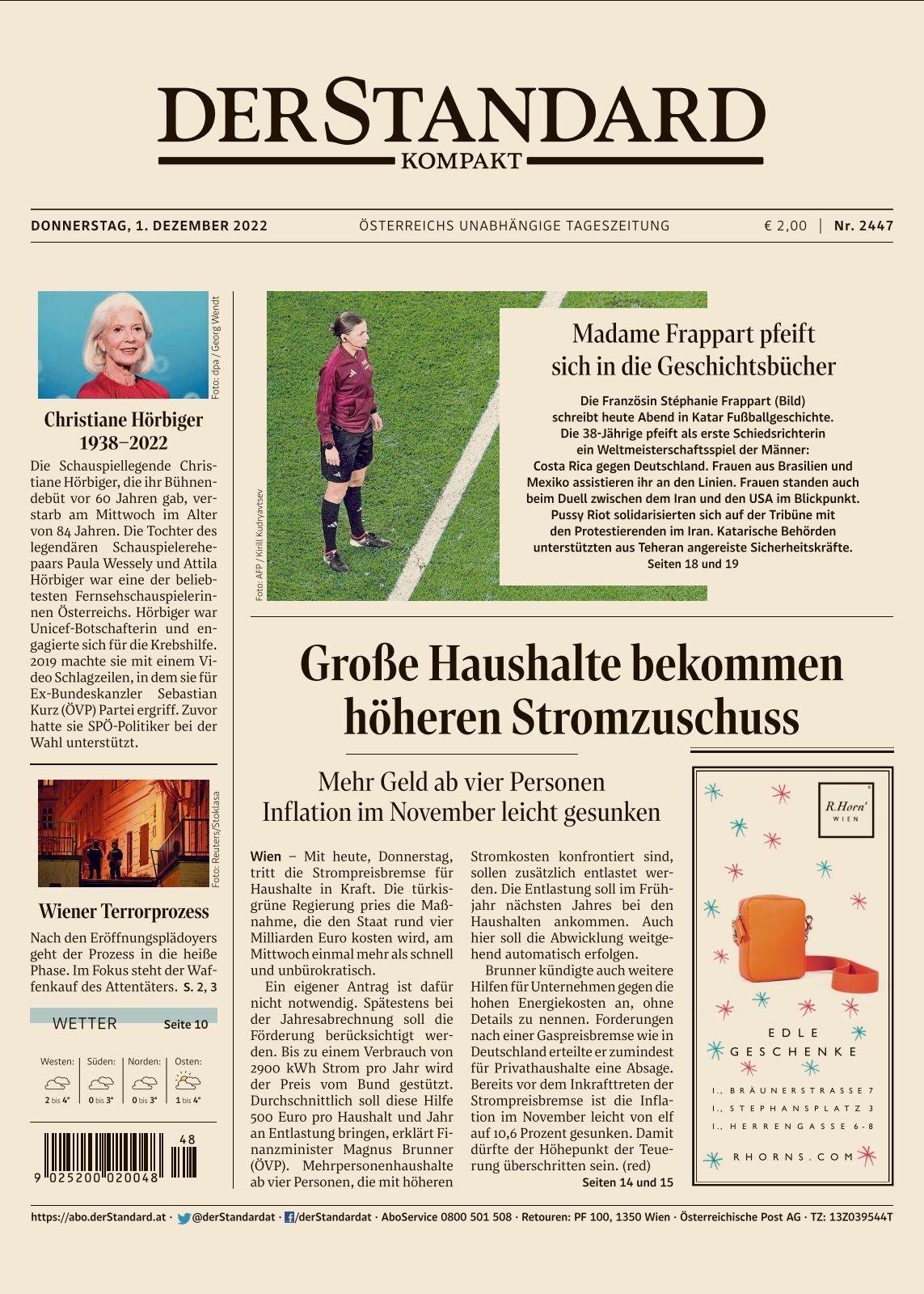 DER STANDARD Kompakt - 2022-12-01