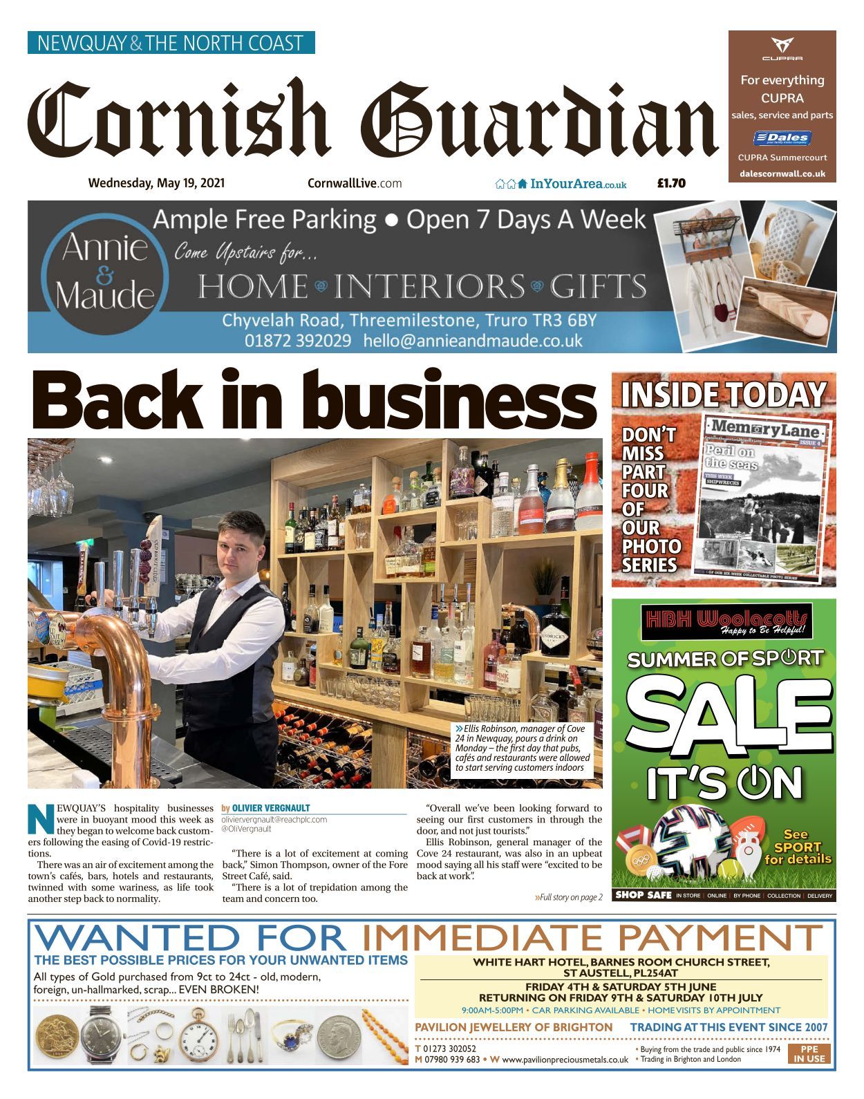 Cornish Guardian Newquay - 2021-05-19