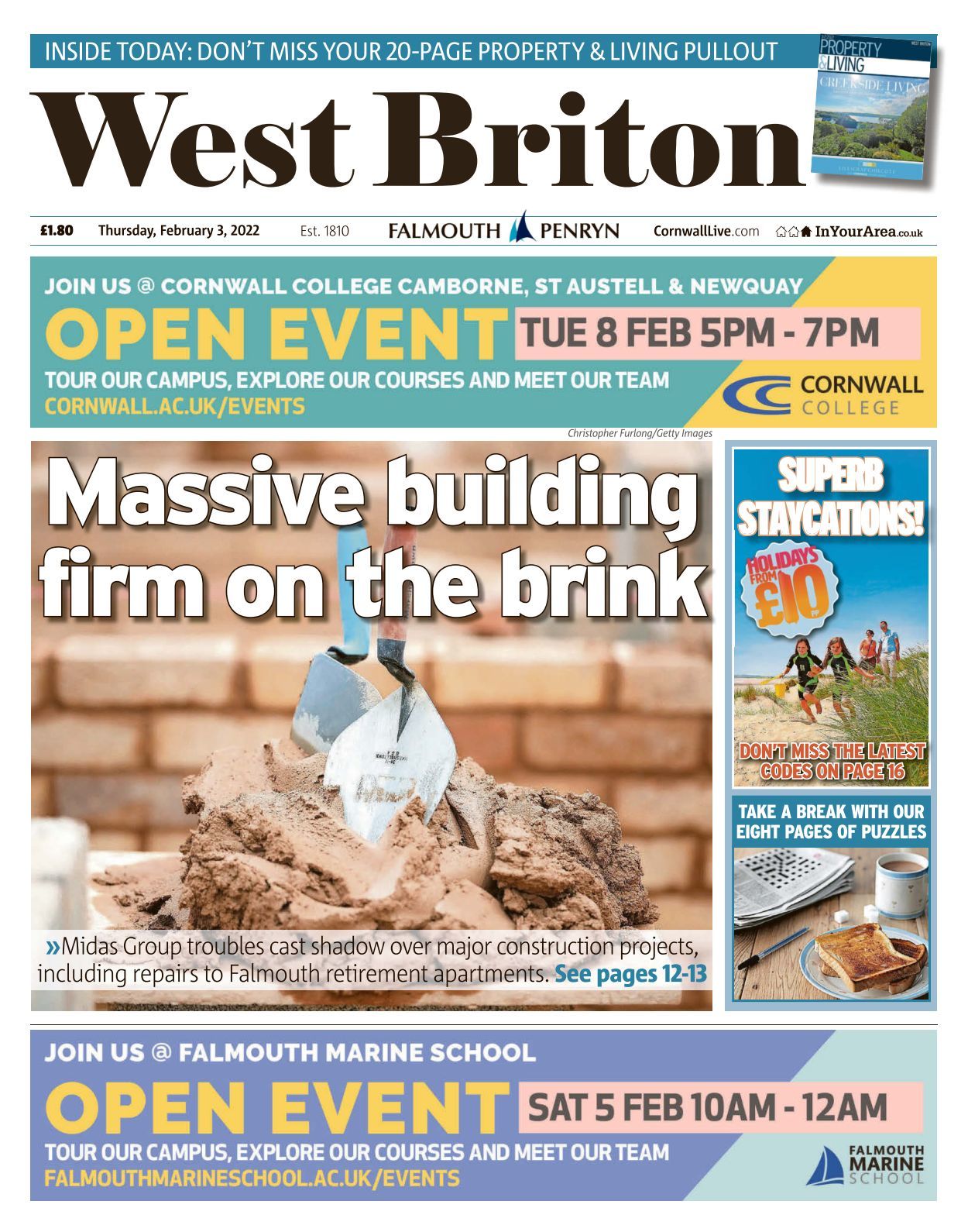 West Briton Falmouth - 2022-02-03