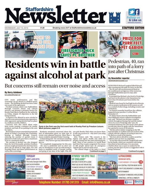 Staffordshire Newsletter - 2019-07-10