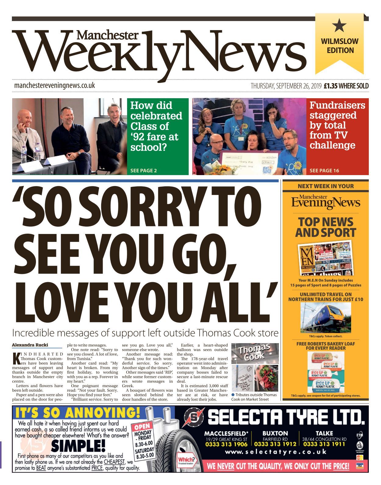 Manchester Weekly News Wilmslow - 2019-09-26